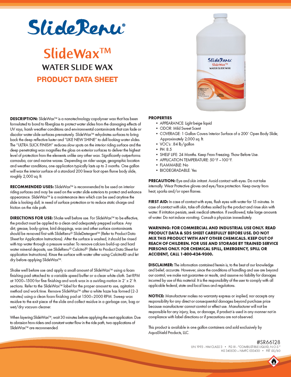 SlideRenu® SlideWax™ – WMS Aquatics